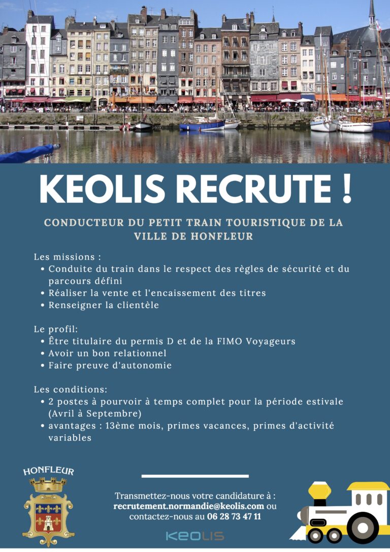 Keolis recrute son chauffeur pour son Petit train touristique ...
